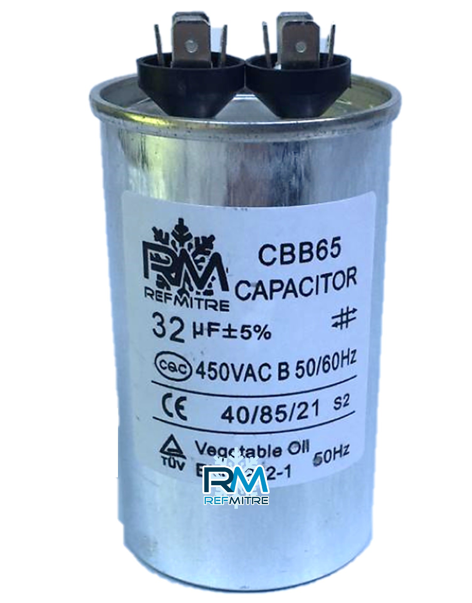 CAPACITOR REFMITRE 32 MF (METALIZADO) X 450V | Refrigeración Mitre